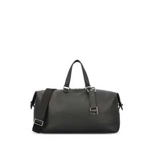 Fendi Grained Leather Luggage Bag - Black