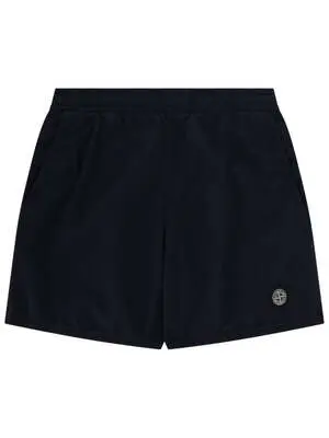 Stone Island Logo Swim Shorts - Blue