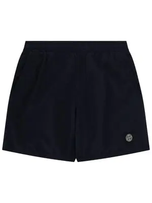 Stone Island Costume Da Bagno Con Logo - Blue