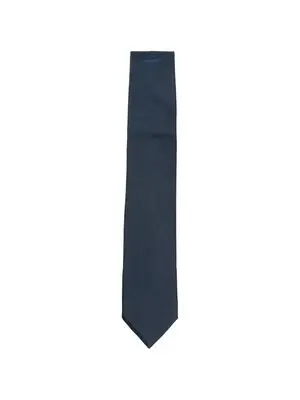 Givenchy Textured Silk Neck Tie - Blue