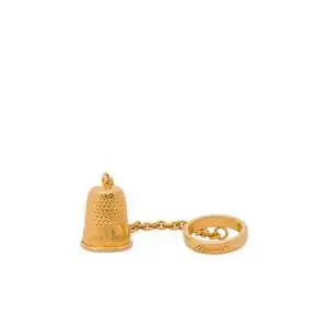 Moschino Tone Thimble Chain Ring - Gold