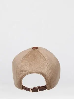 Max Mara Camel Cashmere Hat - Brown