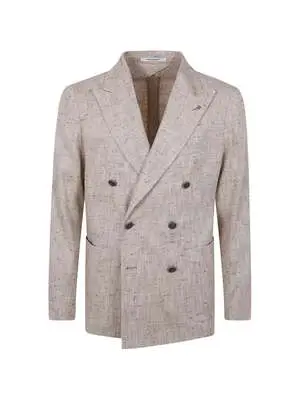 Tagliatore Montecarlo Double Breasted Blazer - Multicolor