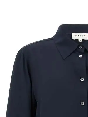 P.a.r.o.s.h Sweet26" Silk Shirt - Blue