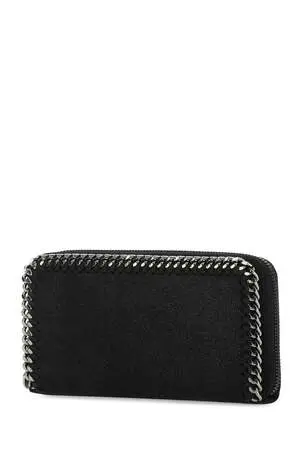 Stella McCartney Shaggy Deer Falabella Wallet - Black