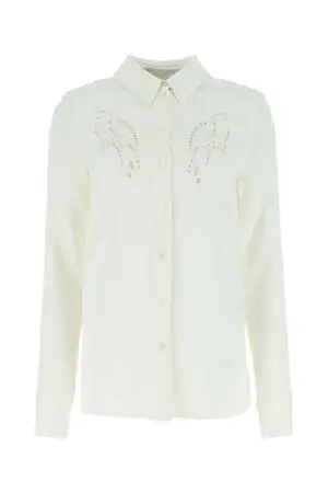Stella McCartney Ivory Stretch Viscose Shirt - White