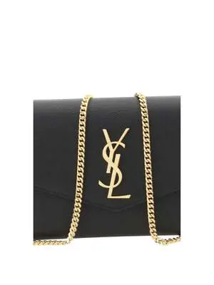 Saint Laurent Chain Wallet - Black