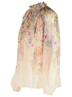 Zimmermann Rebellion Viscose Blouse - Pink