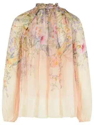 Zimmermann Rebellion Viscose Blouse - Pink