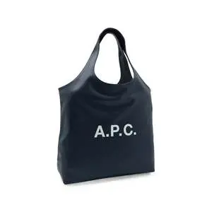 A.p.c. Striped Cotton Tote Bag - Blue