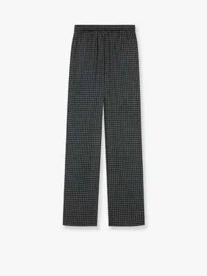 Celine Madras Wool And Cashmere Jogger Trousers