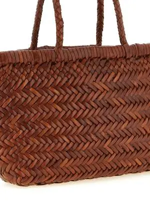 Dragon Diffusion Flat Gora Mini Handbag - Brown