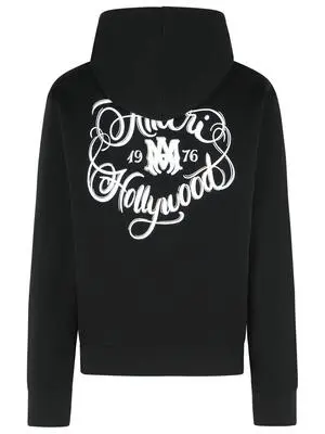 Amiri Cotton Hooded Sweatshirt With Hollywood Logo
