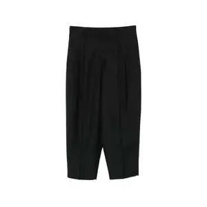 Men's Black Cropped Pants