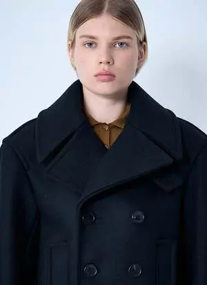 Saint Laurent Double-breasted Wool Coat