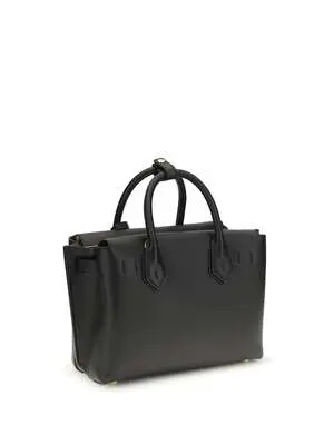 Mcm Milla Trapezoidal Top Handle Bag With Shoulder Strap