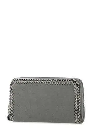 Stella McCartney Grey Shaggy Deer Falabella Wallet - Gray