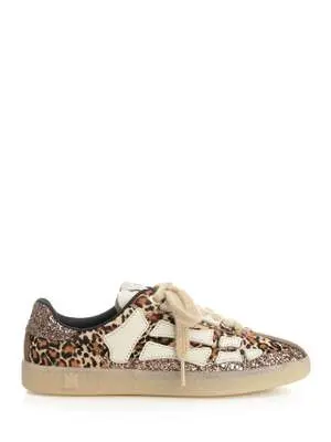 Amiri Leopard Print Pony Hair Sneakers - Multicolor