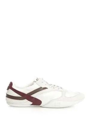 Miu Miu Gymnasium" Technical Fabric And Suede Sneakers - Multicolor