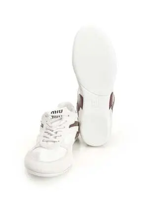 Miu Miu Gymnasium" Technical Fabric And Suede Sneakers - Multicolor