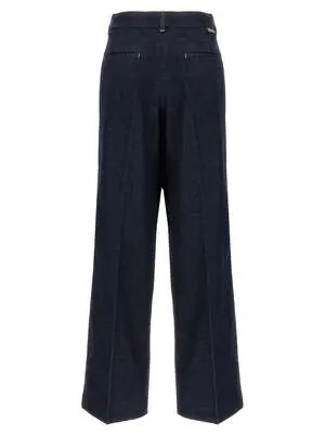 Zimmermann Illustration Denim Wide Leg Jeans