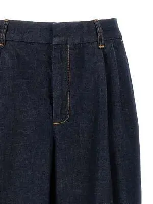 Zimmermann Illustration Denim Wide Leg Jeans