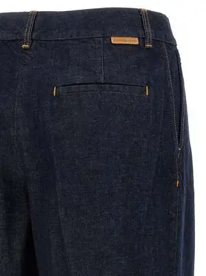 Zimmermann Illustration Denim Wide Leg Jeans