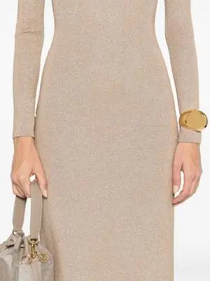Max Mara Bracco Viscose Knit Dress - Multicolor