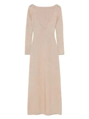 Max Mara Bracco Viscose Knit Dress - Multicolor