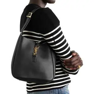 Saint Laurent Le 5 À 7 Small Soft Leather Shoulder Bag - Black