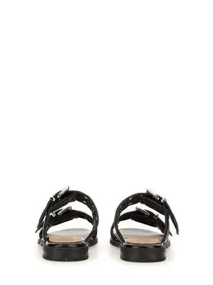 GANNI Buckled Sandals - Black