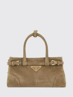 Prada Vitello Top Handle Bag - Cream