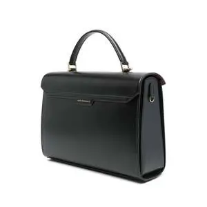 ANYA HINDMARCH Leather Tote Bag With Twist-lock Closure - Black