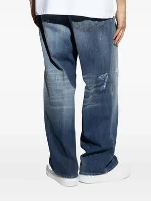 Dsquared2 Loose Fit Wide Leg Jeans - Multicolor