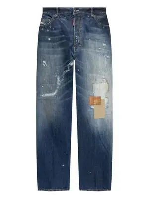 Dsquared2 Loose Fit Wide Leg Jeans - Multicolor