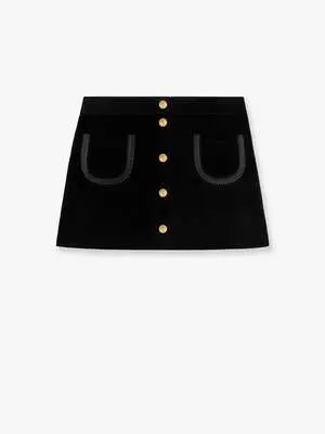 CELINE CELINE Suede Miniskirt