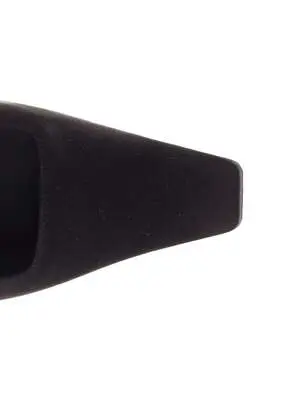 Saint Laurent Poppy" Crepe Satin Flat Shoes - Black