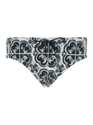 Dolce & Gabbana Majolica Print Swimsuit - Multicolor