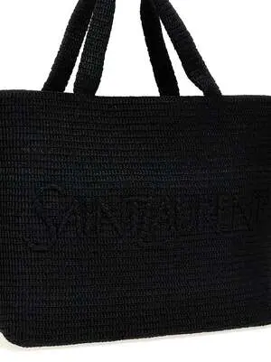 Saint Laurent Raffia Tote Bag