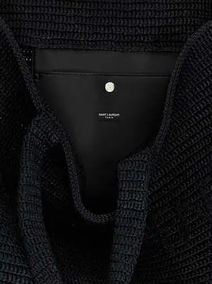 Saint Laurent Raffia Tote Bag