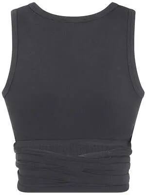 DIESEL® Ribbed Tank Top With Tie Detail