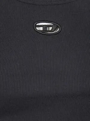 DIESEL® Ribbed Tank Top With Tie Detail