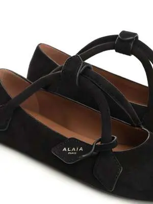 Alaïa Le Teckel Ballerina Flats - Black