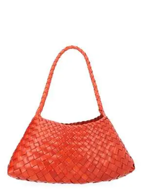Dragon Diffusion Rosanna Woven Leather Bag - Orange
