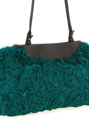 Dries Van Noten Rose Clutch - Green