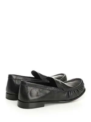 Miu Miu Buffalo Leather Moccasins