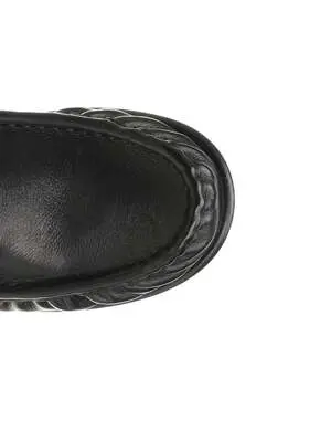 Miu Miu Buffalo Leather Moccasins