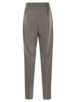 Max Mara Cashmere Drawstring Trousers - Gray