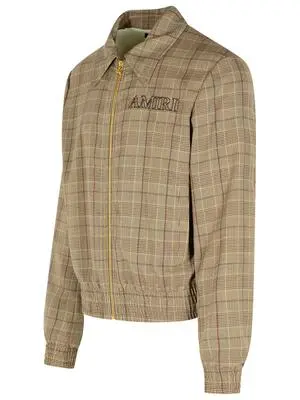 Amiri Plaid Virgin Wool Blend Jacket