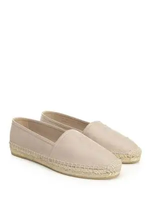 Saint Laurent Cassandre" Lambskin Espadrilles - Cream